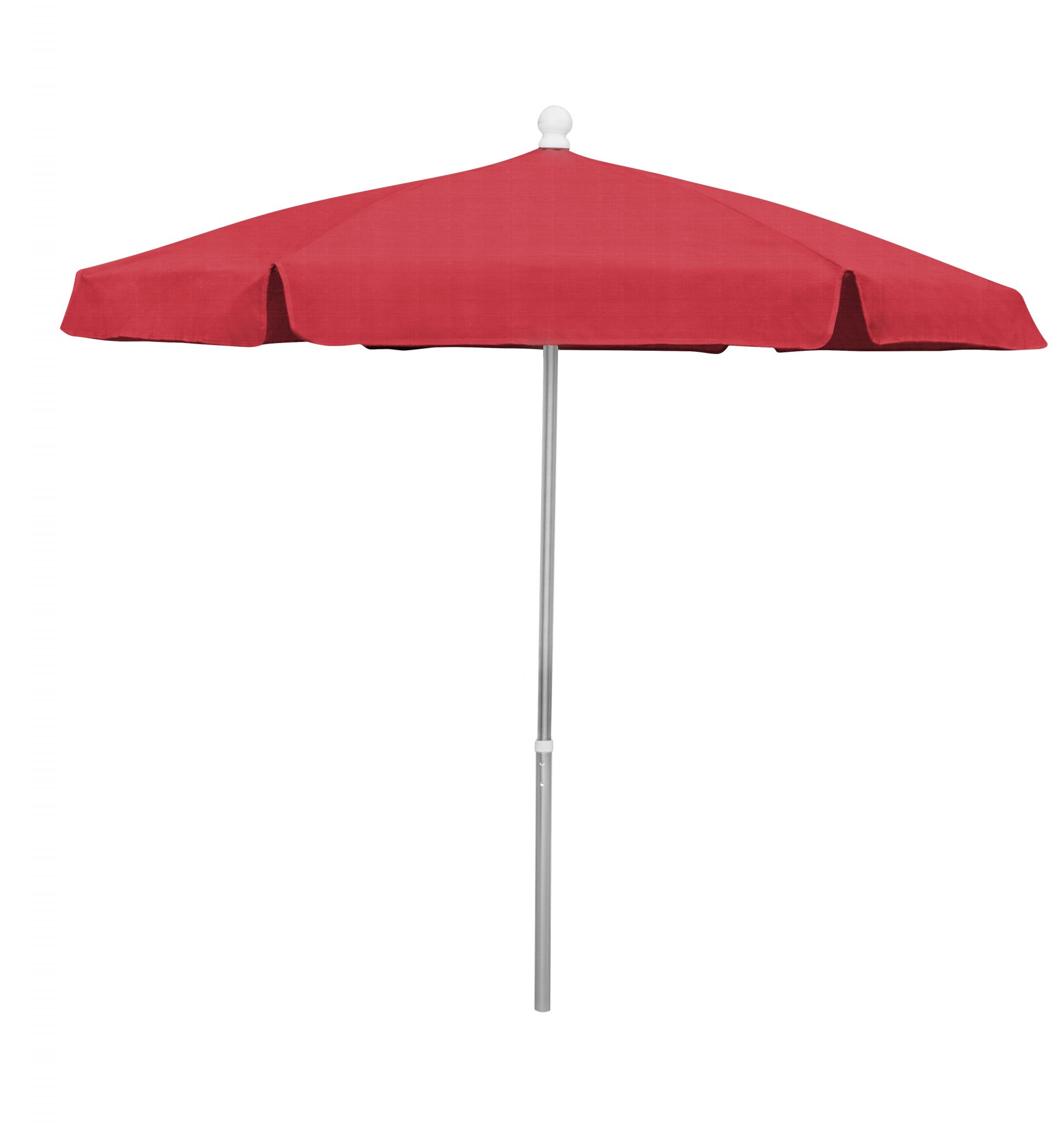 FiberBuilt 7.5ft Hexagon / Round Garden 6 Rib Push Up Umbrella