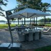 Bambrella Hurricane Side Wind (Offset) Aluminum Patio Umbrellas ...